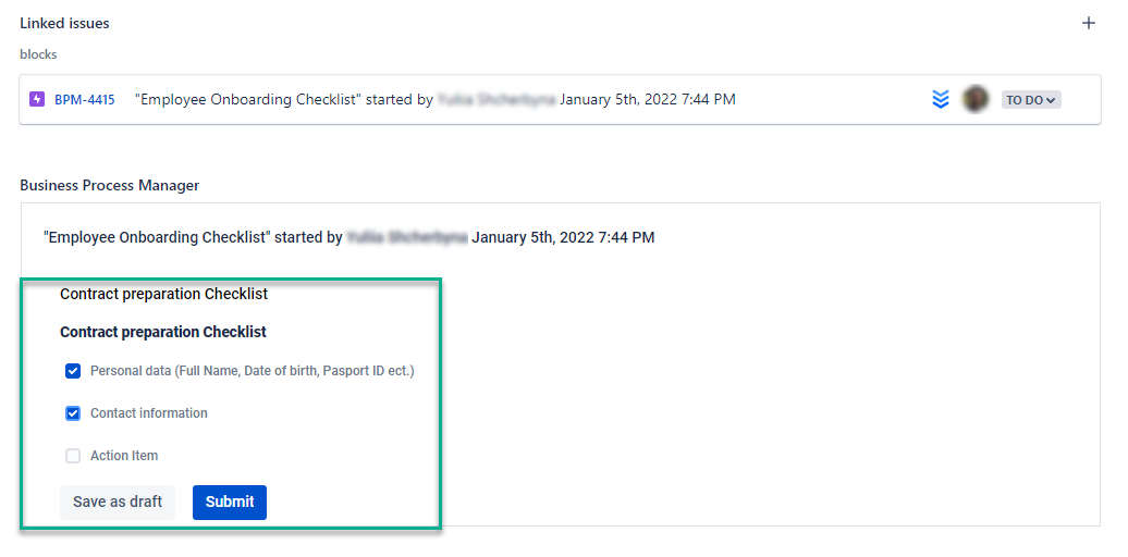 How to create a Checklist in the form?