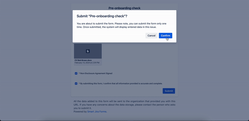 Create a new issue based on the submitted form