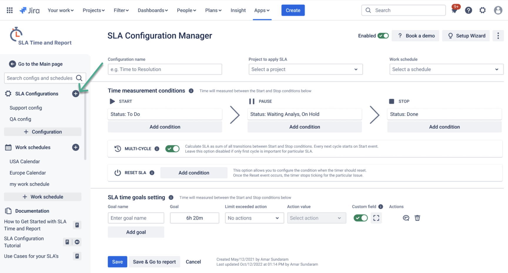 Multiple-Projects SLA type