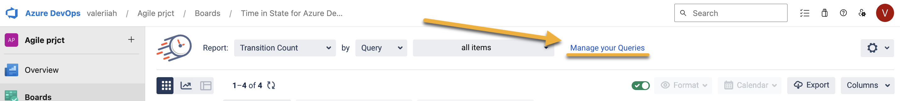 How to create query in Azure DevOps?