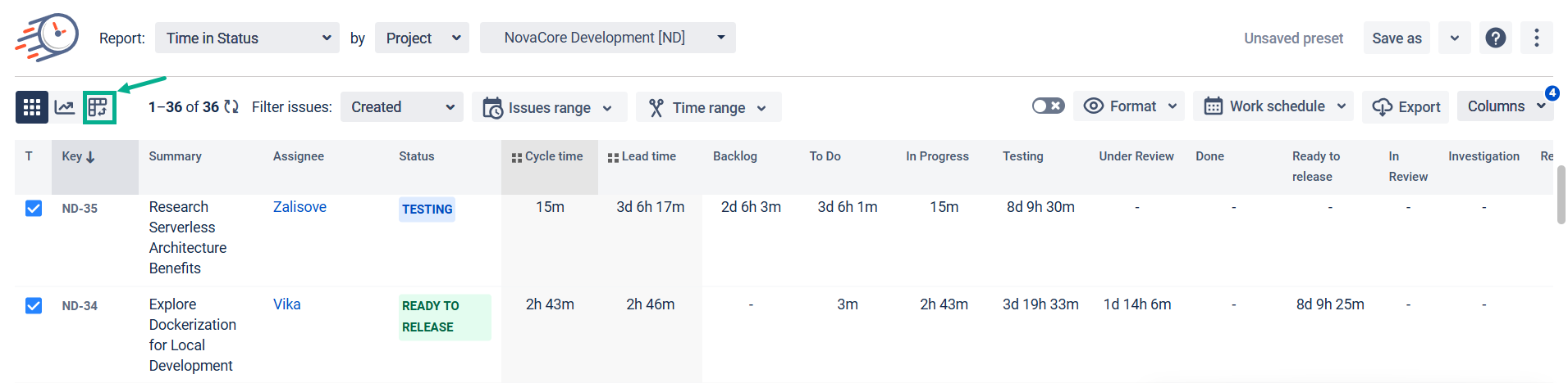 Customizing Jira Reporting with Pivot Table View Settings